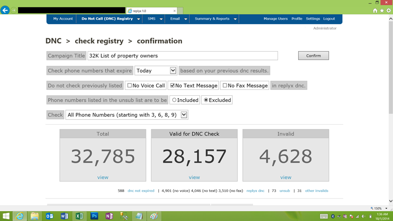 Do Not Call Registry, Check DNC Singapore
